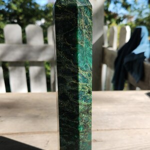 Large Emerald Tower With Mica and Quartz, 9.5 and 2 LBS 3.6OZ ...