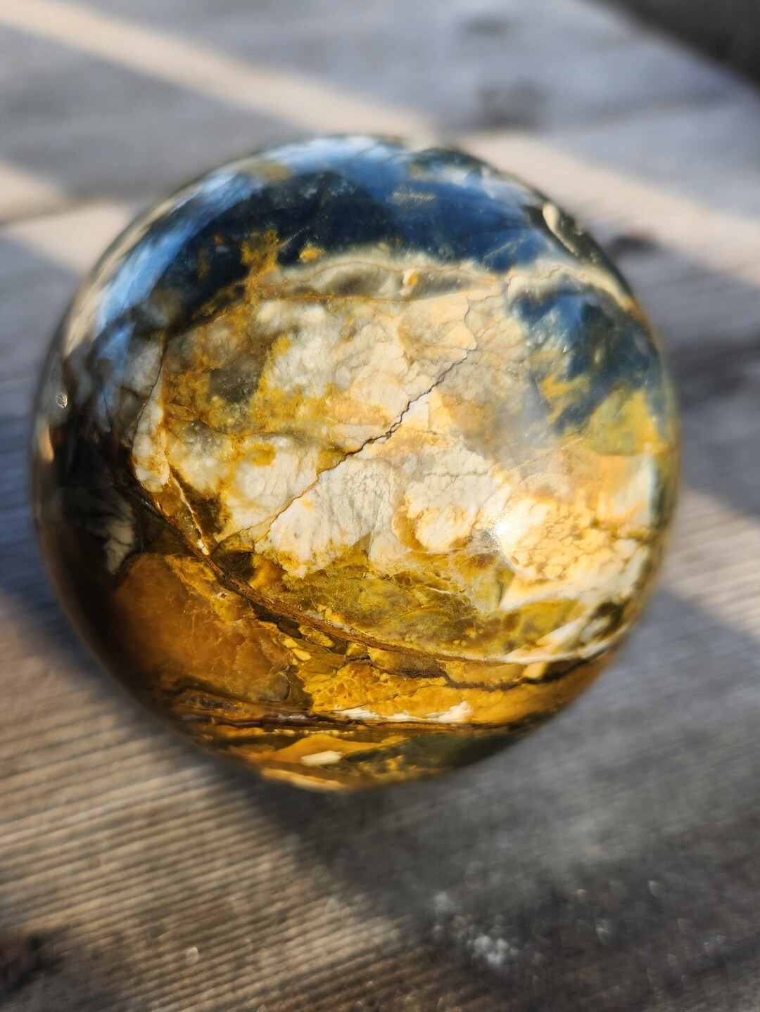 Rare Pietersite tempest Stone Sphere With Wooden Stand - Etsy