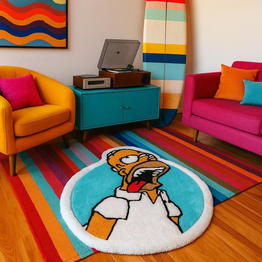 Custom Tufted Cartoon Rug: Funny Character Wool Rug - Etsy