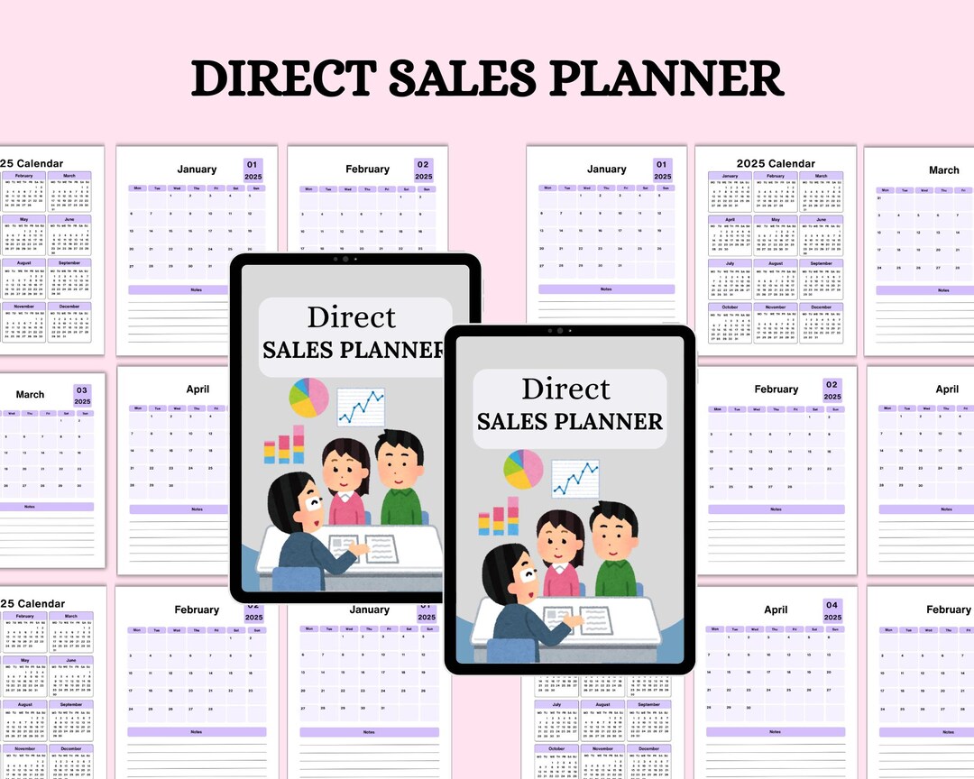 Sales Planner - Editable & Printable Digital Planner for Goal Setting ...