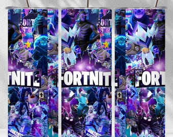 Fortxnite Gaming Tumbler Wrap: 20oz Sublimation Design (digital ...
