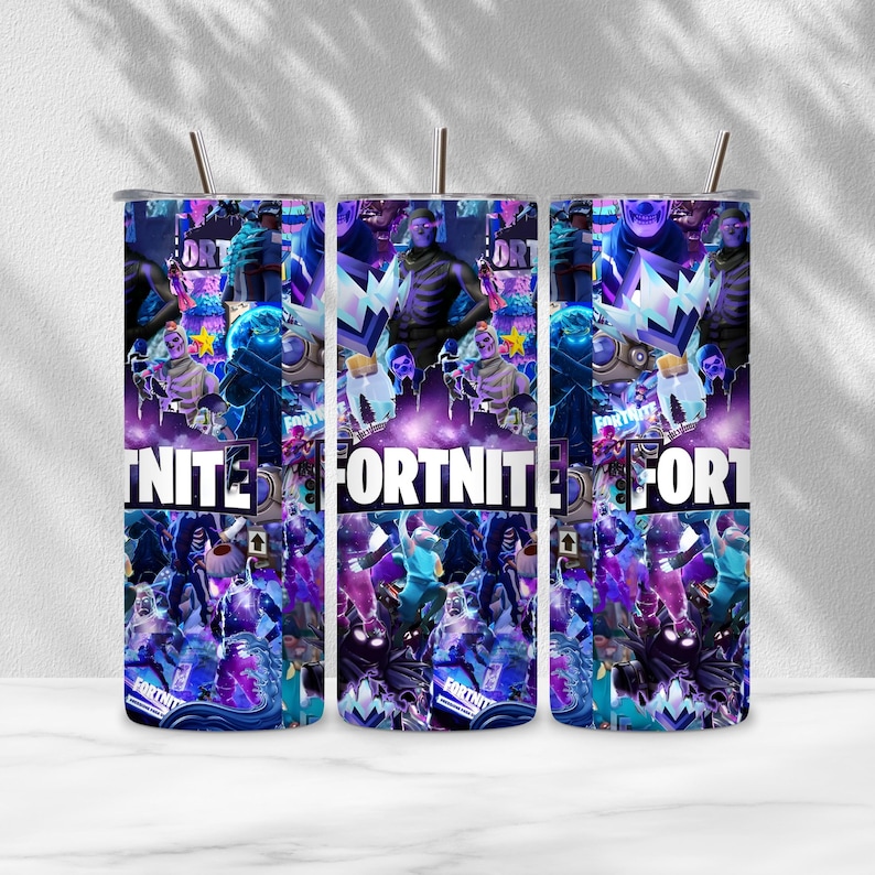 Fortxnite Gaming Tumbler Wrap: 20oz Sublimation Design (digital ...
