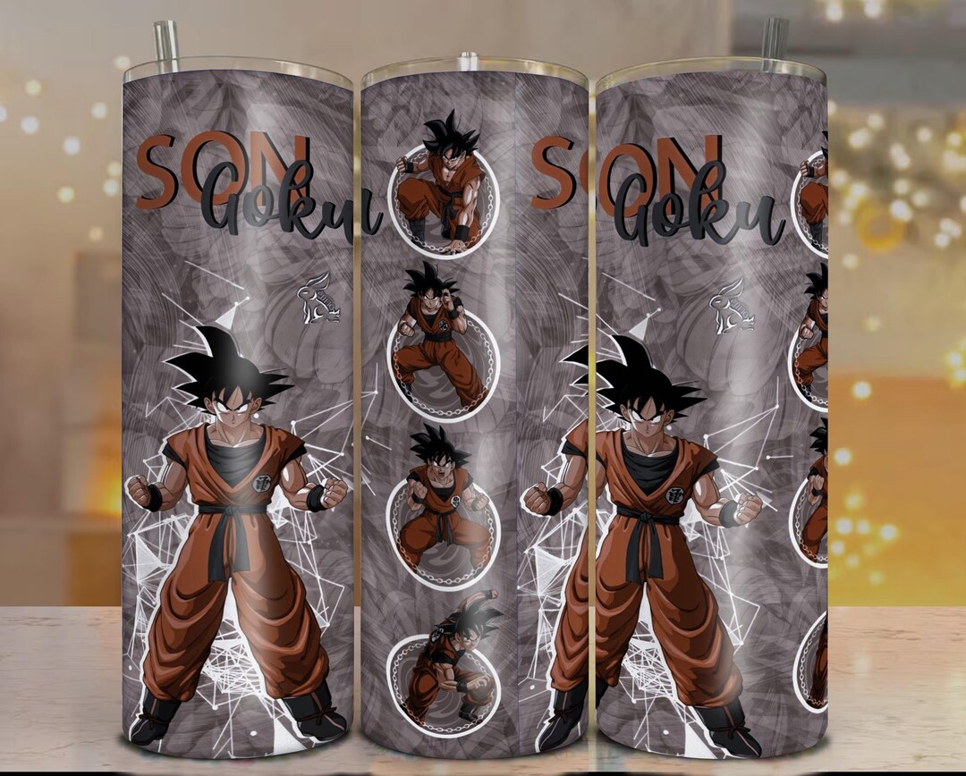 Goku Tumbler Wrap Base Digital Design Art - High Resolution Design Art ...