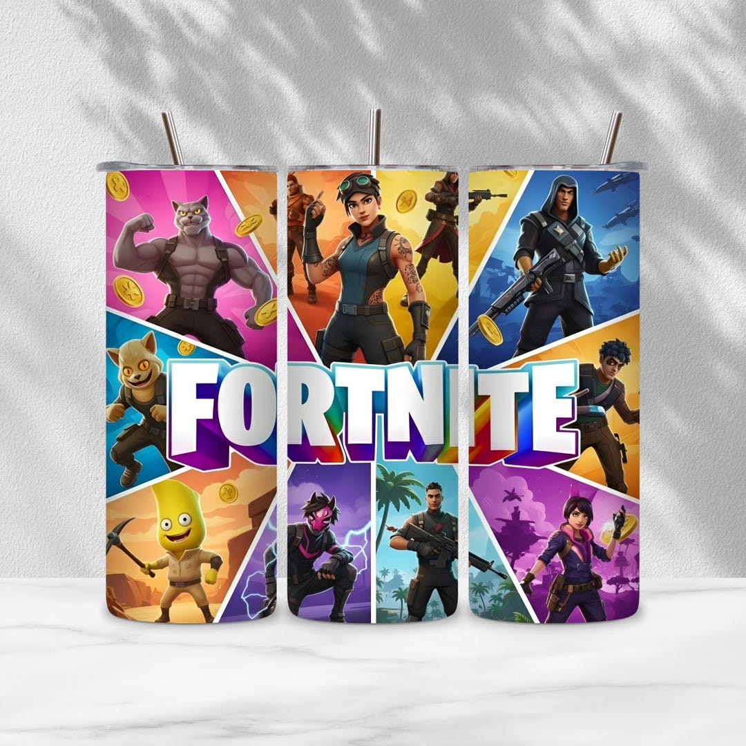 Fortxnite Gaming Tumbler Wrap: 20oz Sublimation Design (digital ...