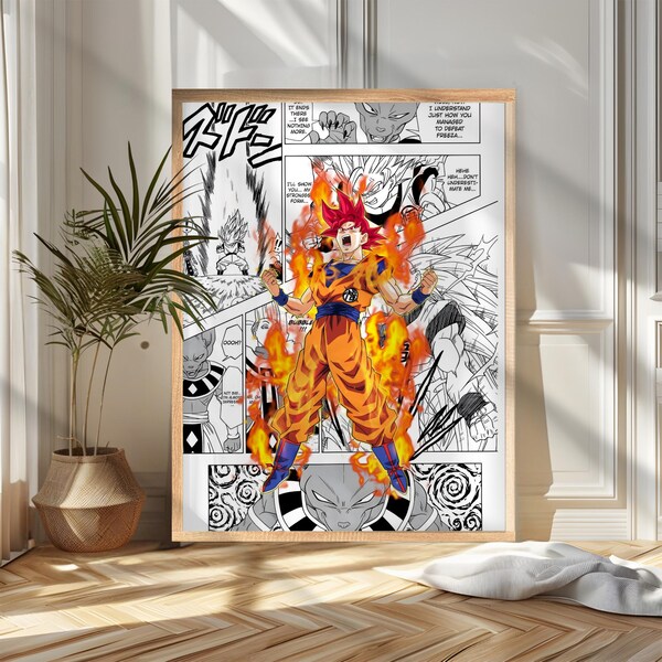 Goku Manga Panel - Etsy