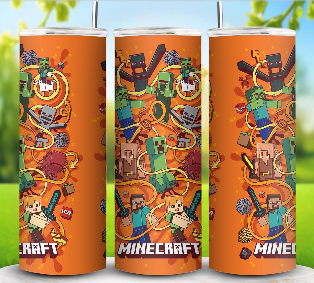 Minecraft-inspired Tumbler Wrap JPG | Digital Download for 20oz ...