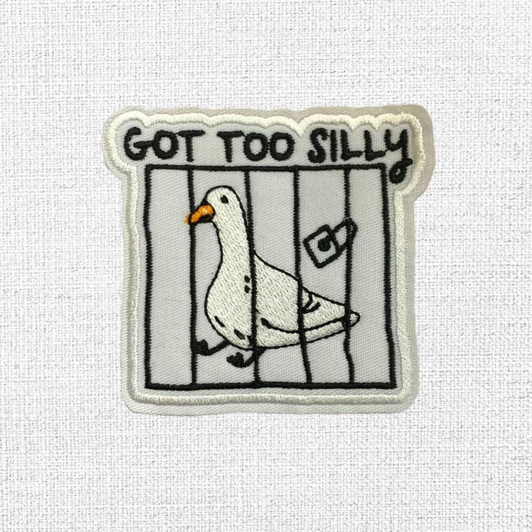 Funny Goose Patch Set - Embroidered Duck Patch Iron On/sew On, Meme ...