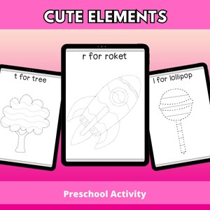 Big Alphabet Tracing Worksheets for Preschool & Kindergarten Printable ...