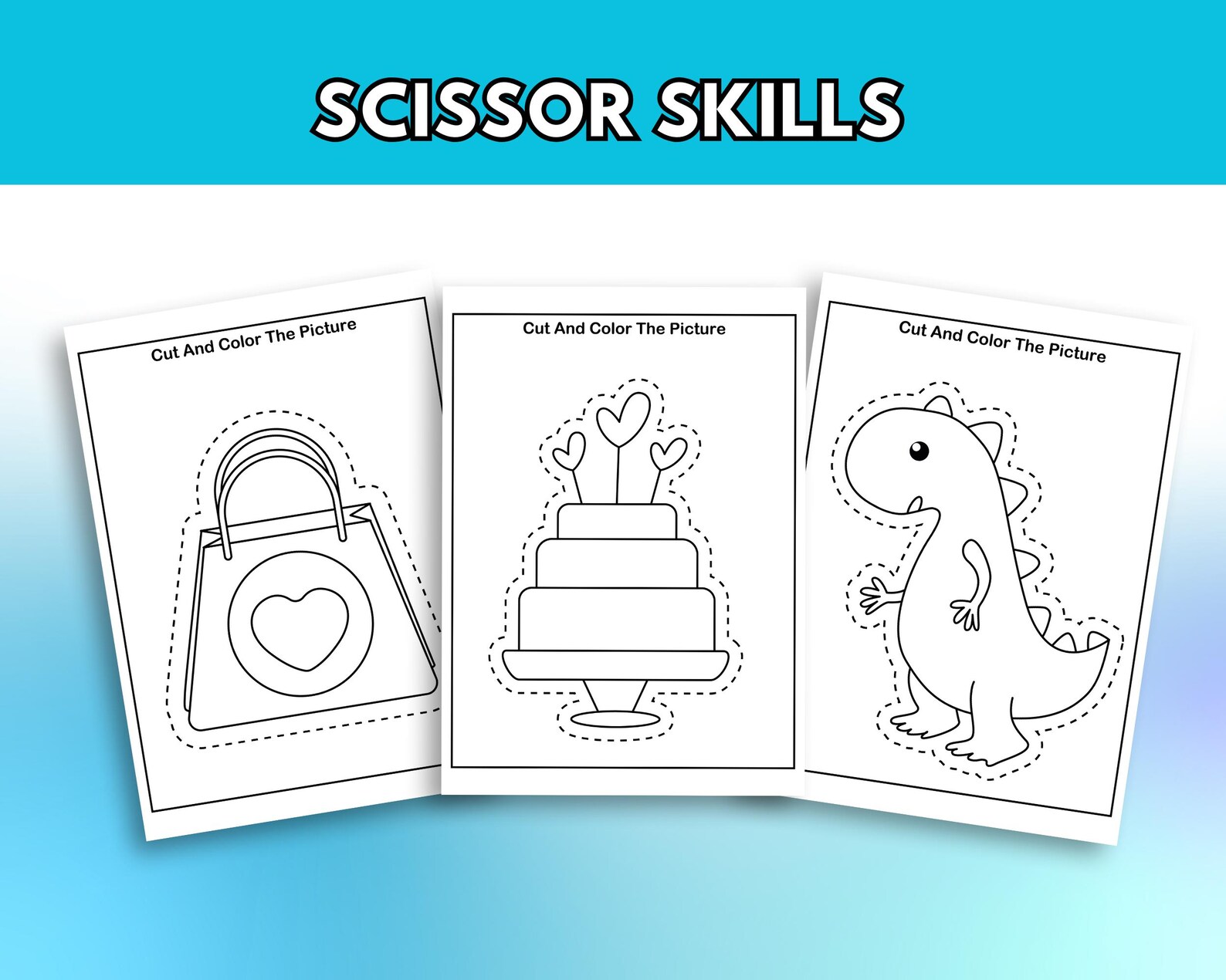 Preschool Fine Motor Skills Worksheets | Pre-writing, Scissor Skills ...
