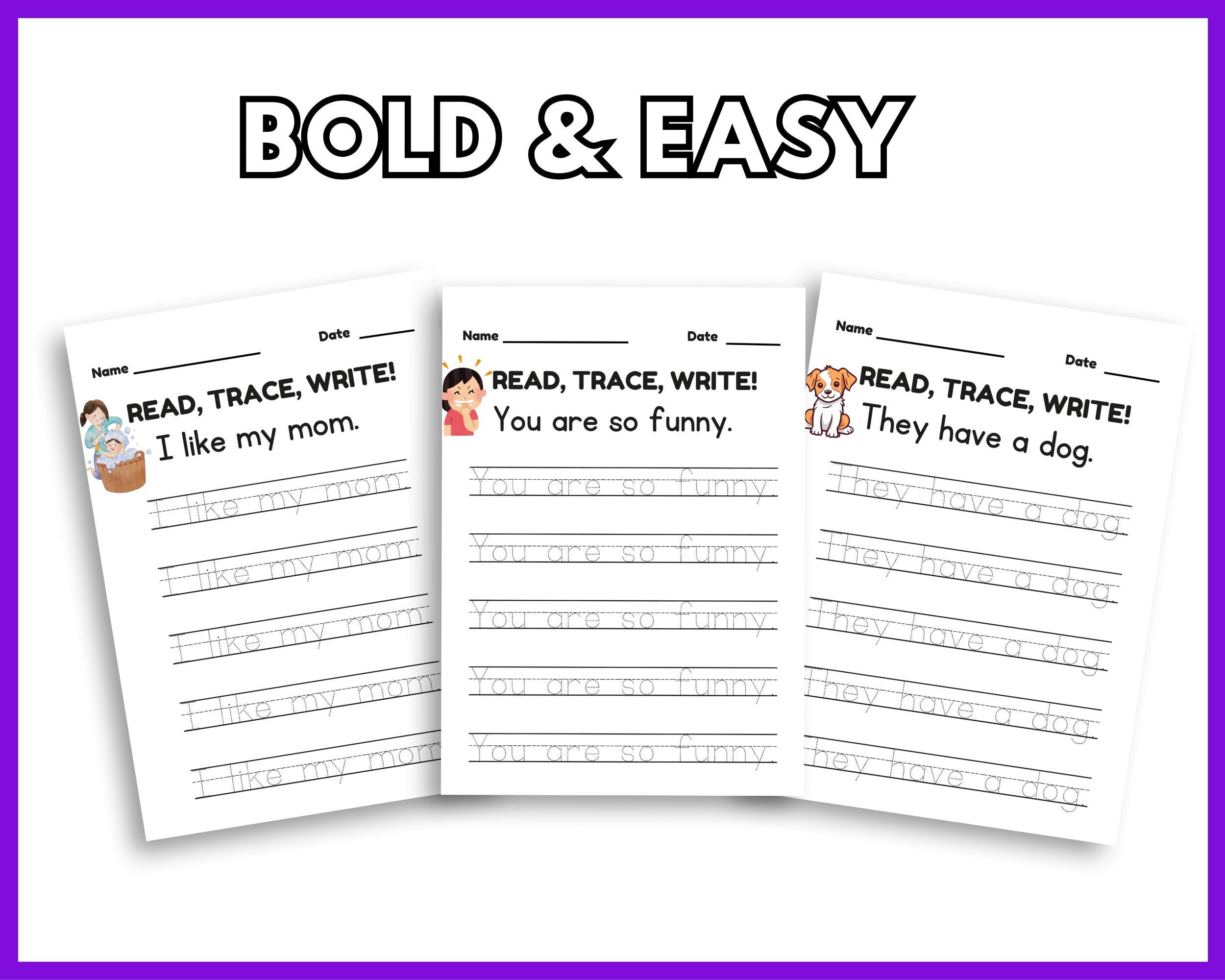 Mix & Match Sight Word Worksheets for Kids Kindergarten 1st Grade ...