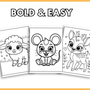 30 Animal Coloring Pages for Kids and Toddlers Zoo Farm Sea Forest ...