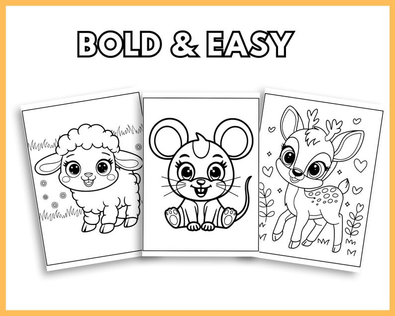 30 Animal Coloring Pages for Kids and Toddlers Zoo Farm Sea Forest ...