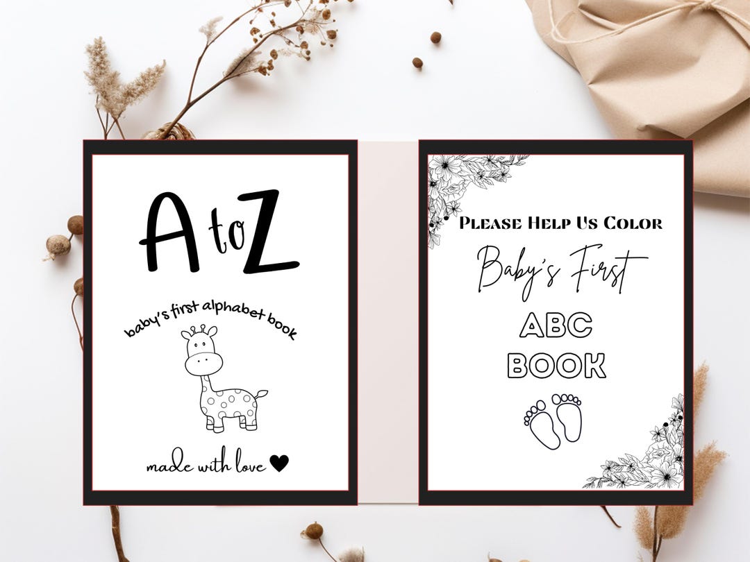 Blank Baby’s First Alphabet Book Baby's First ABC Book Coloring Pages ...