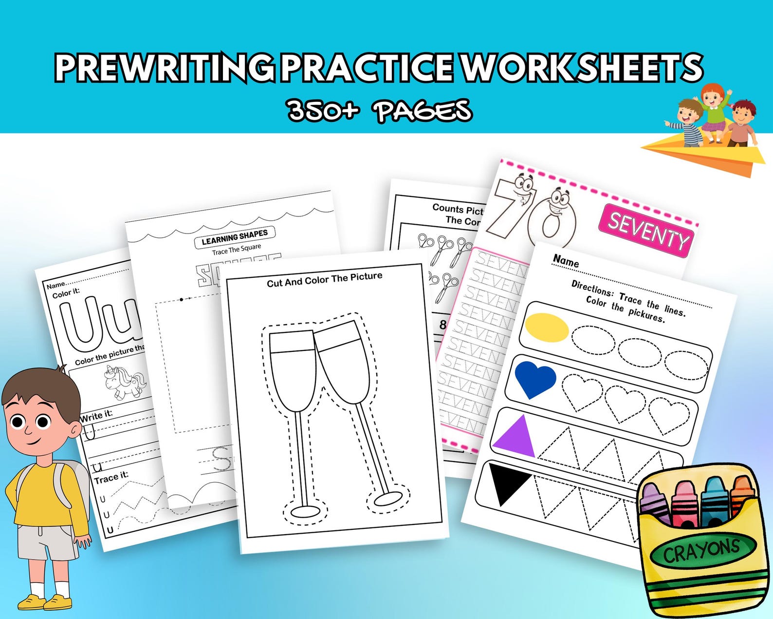Preschool Fine Motor Skills Worksheets | Pre-writing, Scissor Skills ...