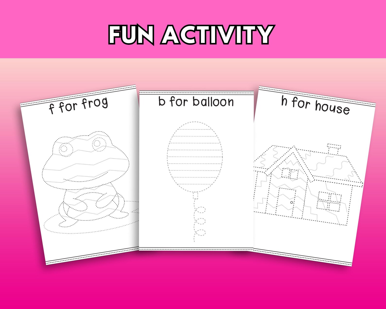 Big Alphabet Tracing Worksheets for Preschool & Kindergarten Printable ...