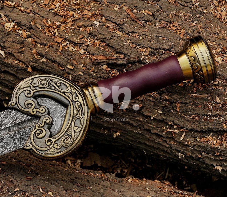 Herugrim King Theoden Damascus Steel Sword Cosplay Authentic Lord of ...