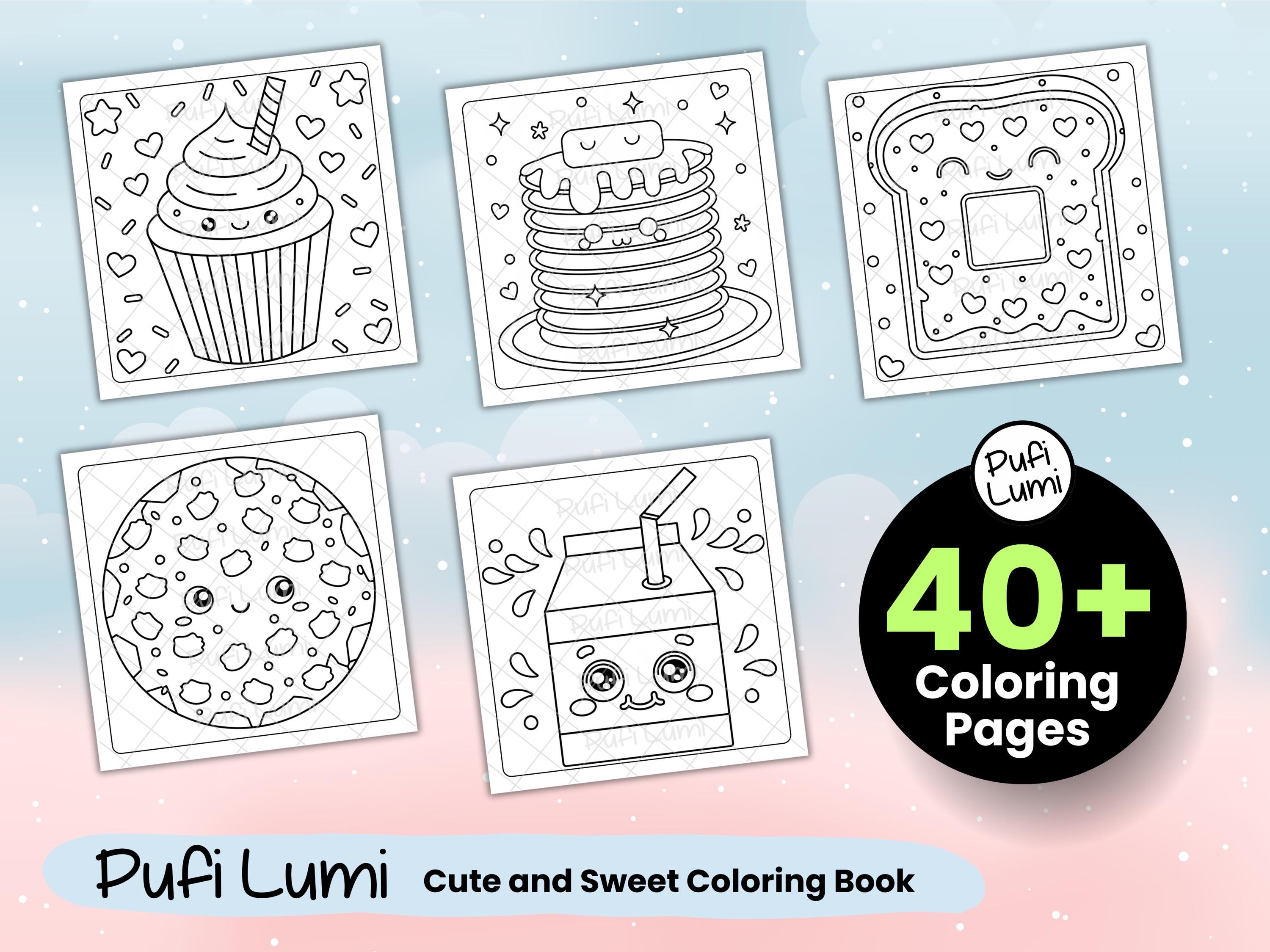 Sweet Coloring, Bold and Easy, Cute and Sweet, Cake Coloring, Dessert ...