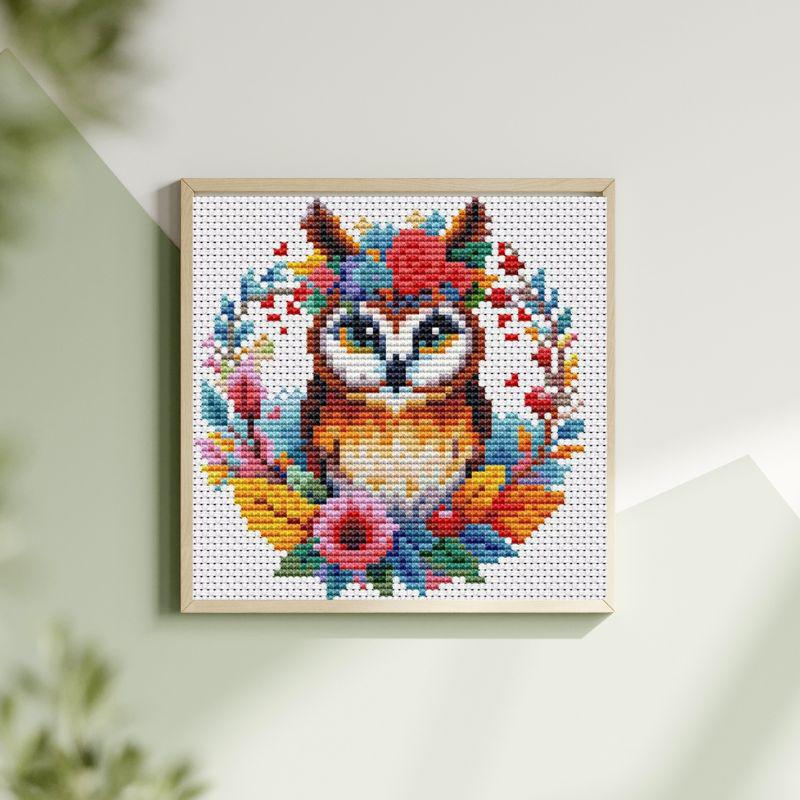 Mini Cross Stitch Kit, Animal, 9 Pieces, Stamped Aida, Beginners DIY ...