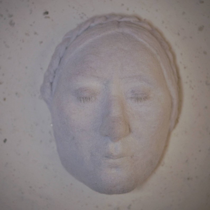 Custom Life or Death Mask Needle Felted Sculpture / Memorial - Etsy