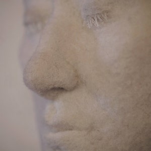 Custom Life or Death Mask - Needle Felted Sculpture / Memorial Art ...