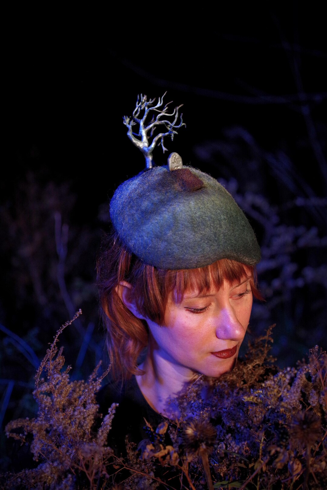 Custom Miniature Landscape Hat Unique Accessory Couture Fashion Fancy ...