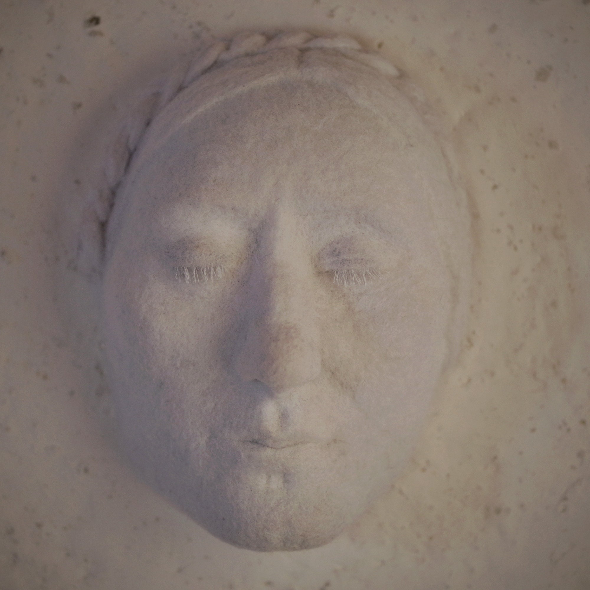 Custom Life or Death Mask Needle Felted Sculpture / Memorial Art ...