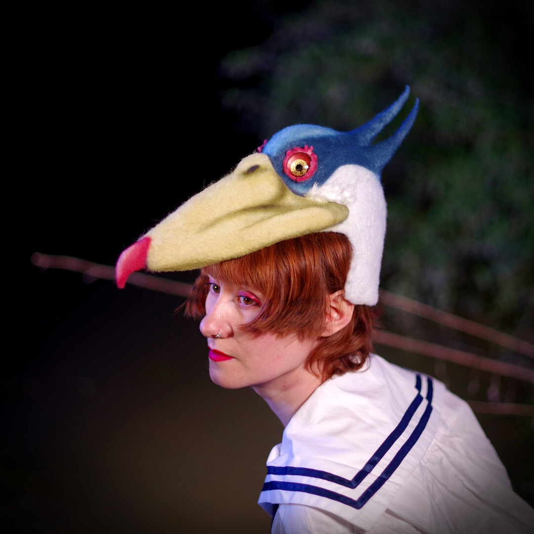 Heron Headpiece - Cosplay - Miyazaki Boy and the Heron - Anime ...