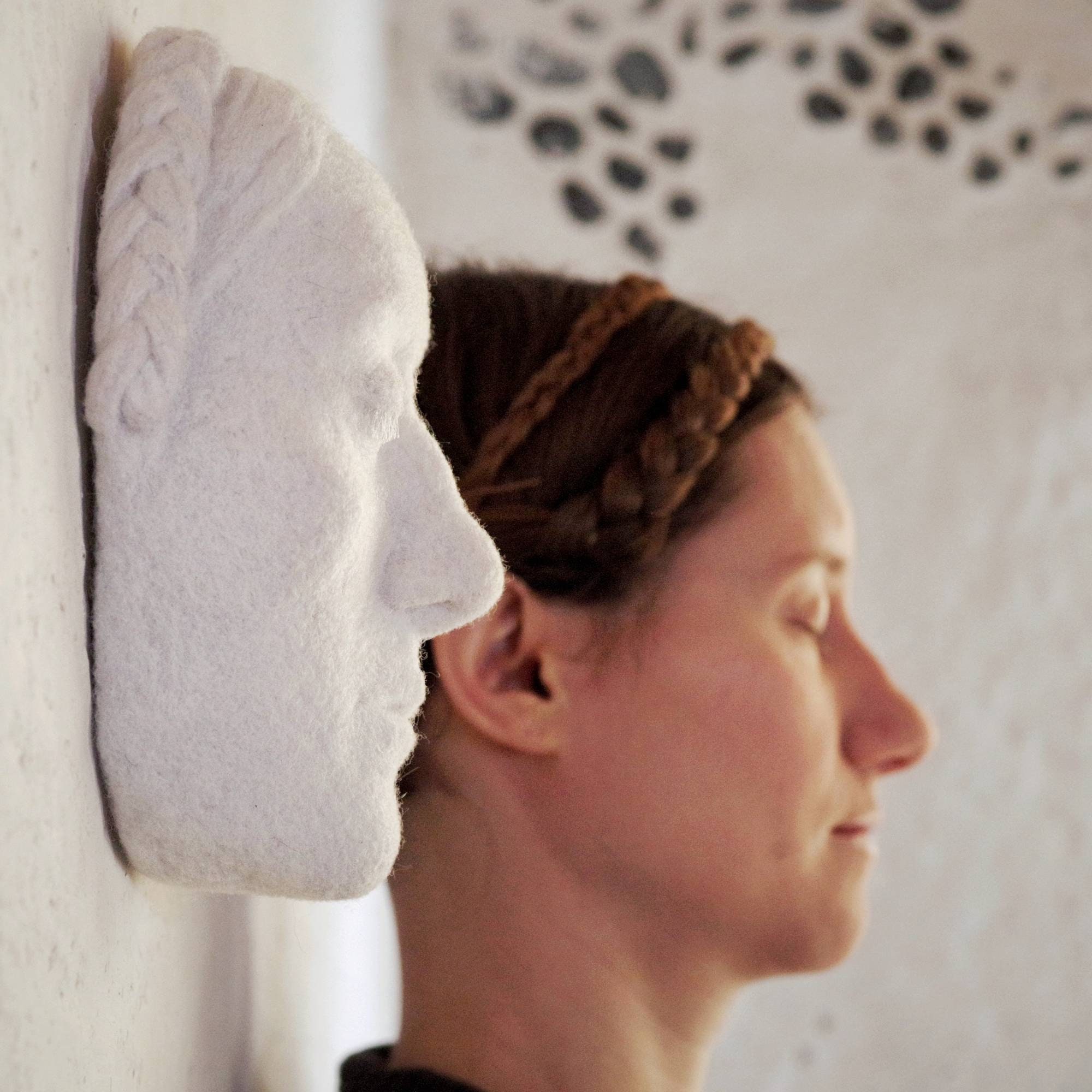 Custom Life or Death Mask Needle Felted Sculpture / Memorial | Etsy