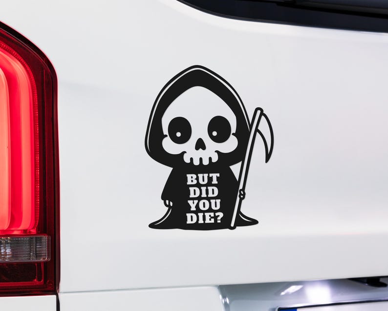 Funny Bumper Sticker SVG Bundle | Car Decal Cut File | Humorous Driving ...