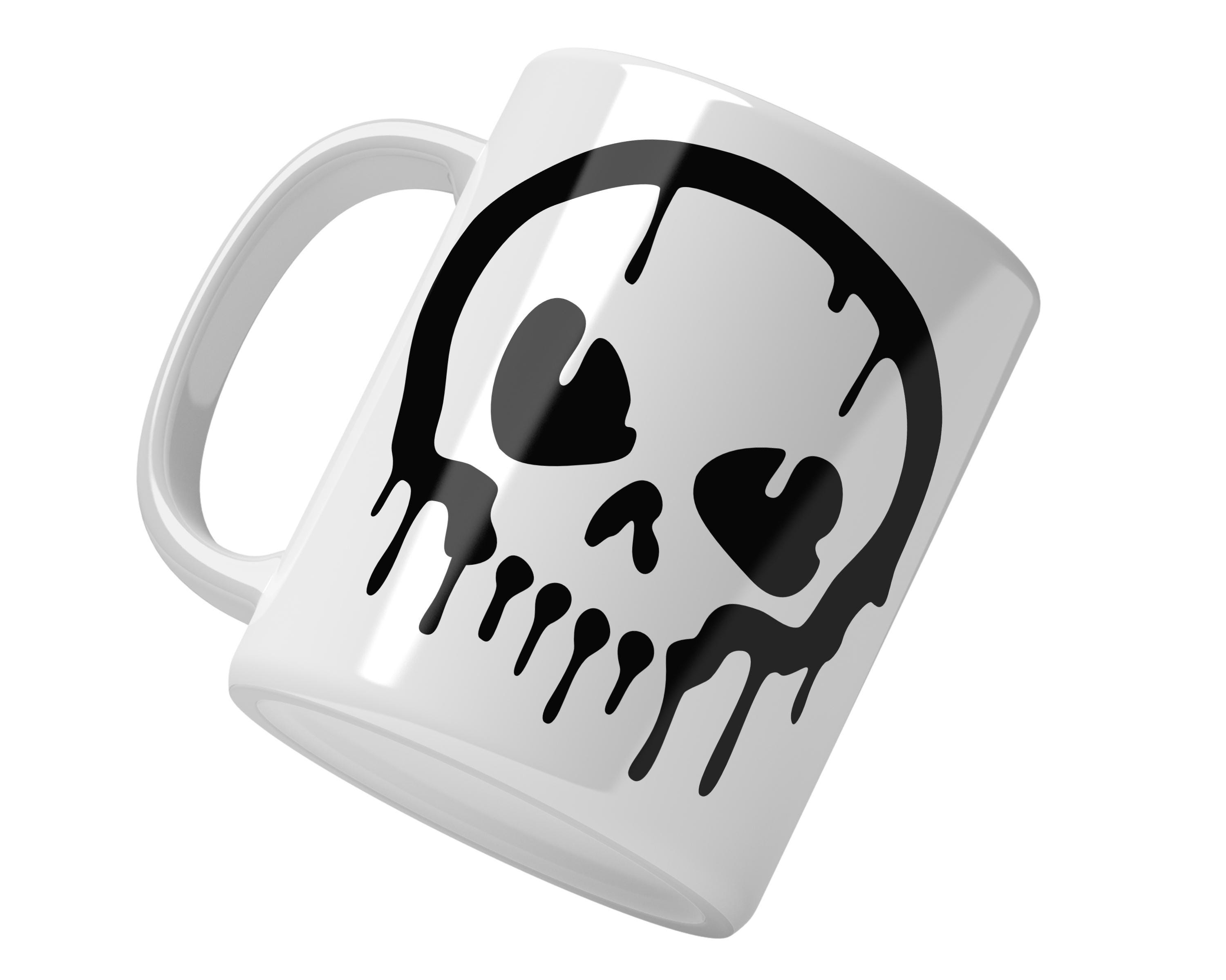 Dripping Skull SVG | Horror Skull Cut File | Goth Halloween Design ...