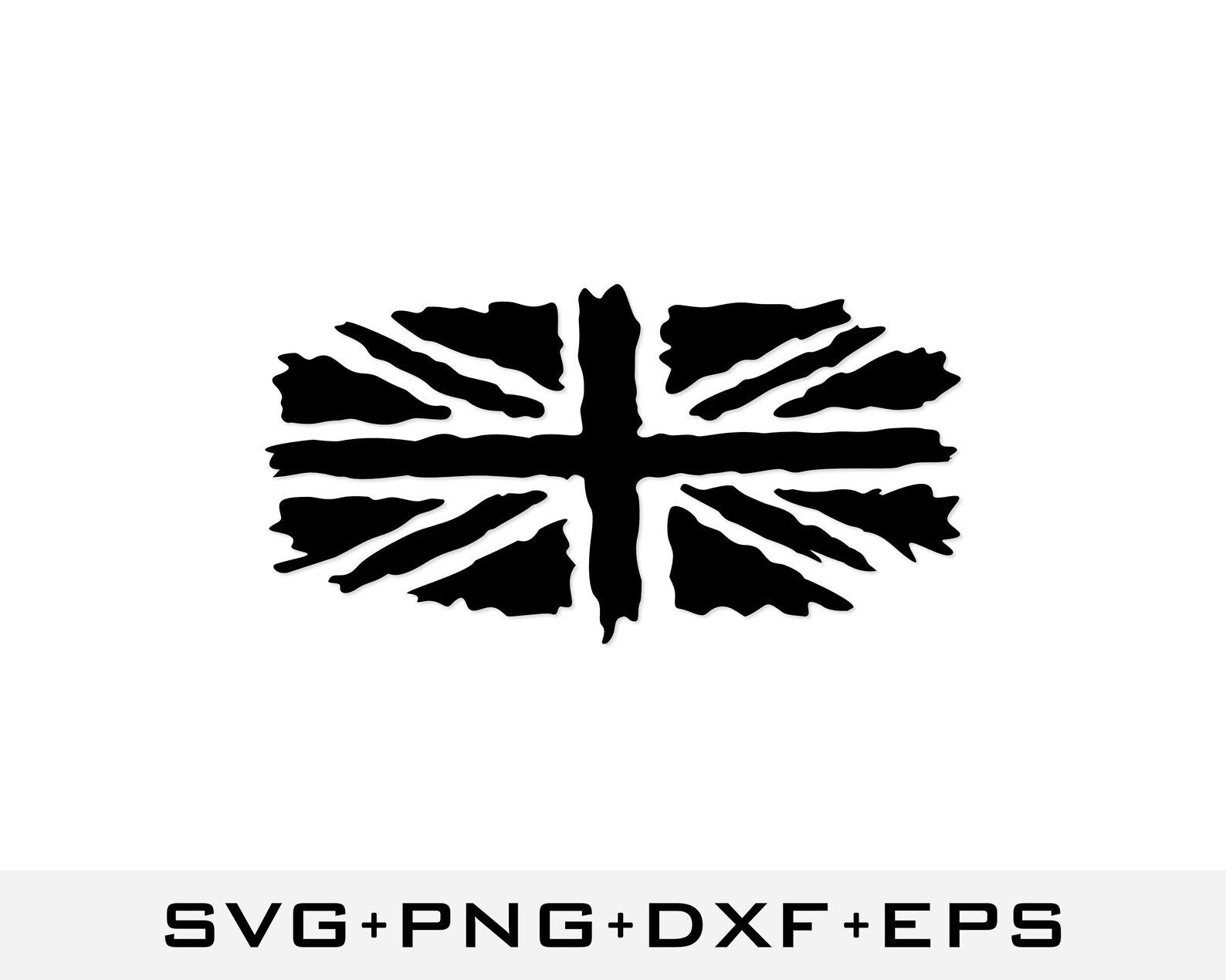 Grunge Union Jack Flag SVG | Distressed UK Flag Cut File | British ...