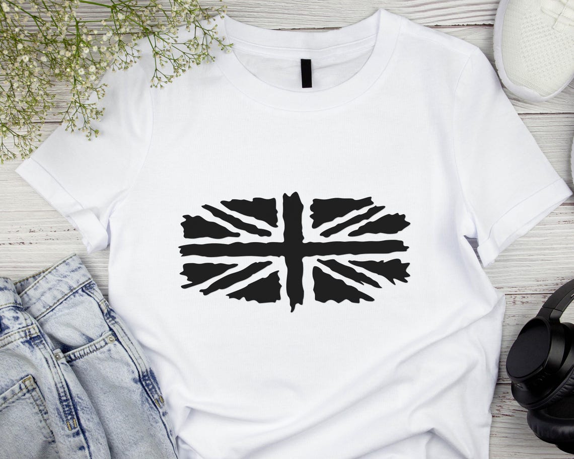 Grunge Union Jack Flag SVG | Distressed UK Flag Cut File | British ...