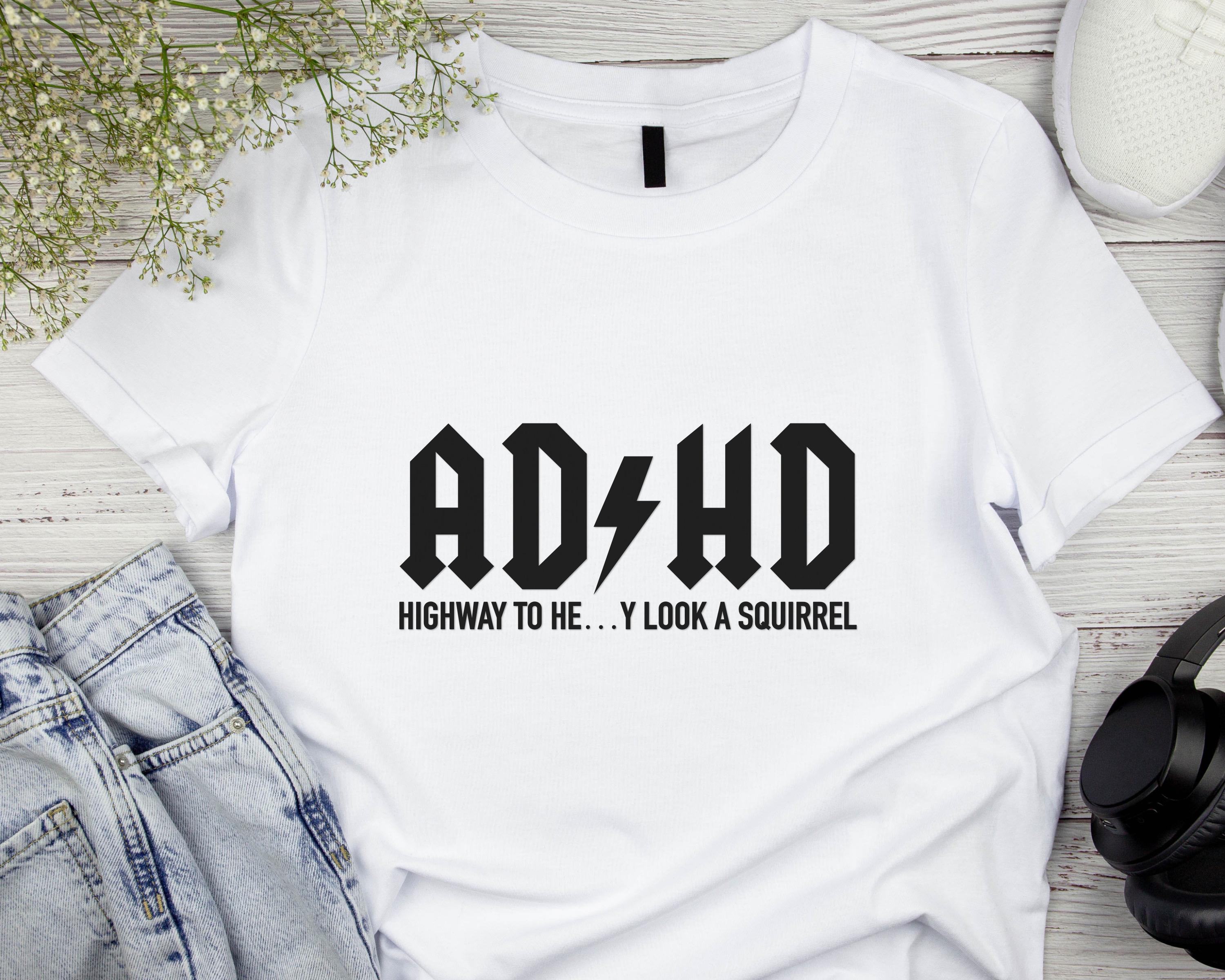 ADHD Squirrel SVG | Funny Hyperfocus Cut File | Humour Typography ...