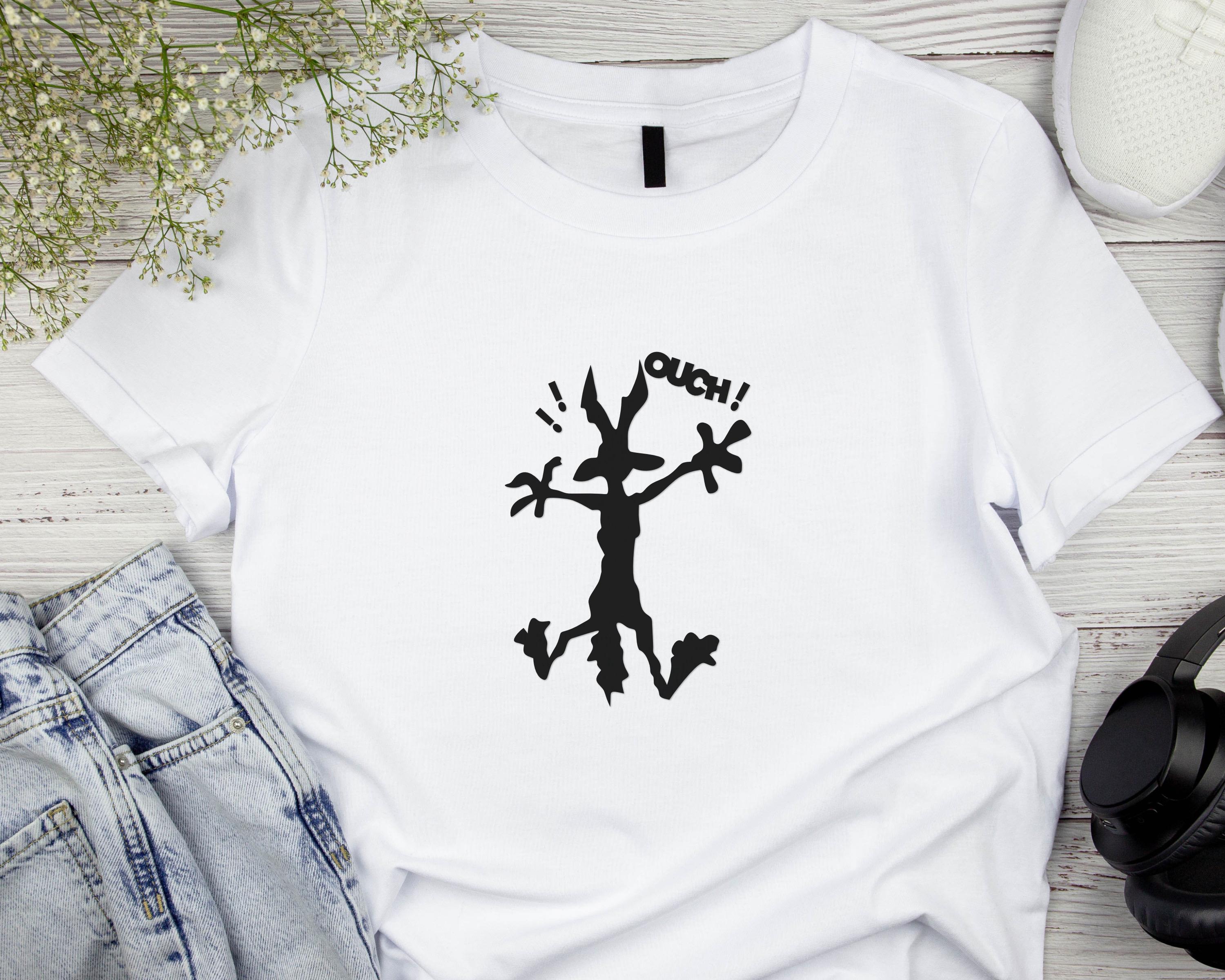 Wile E Coyote Cartoon Crash Ouch SVG | Funny Impact Cut File ...
