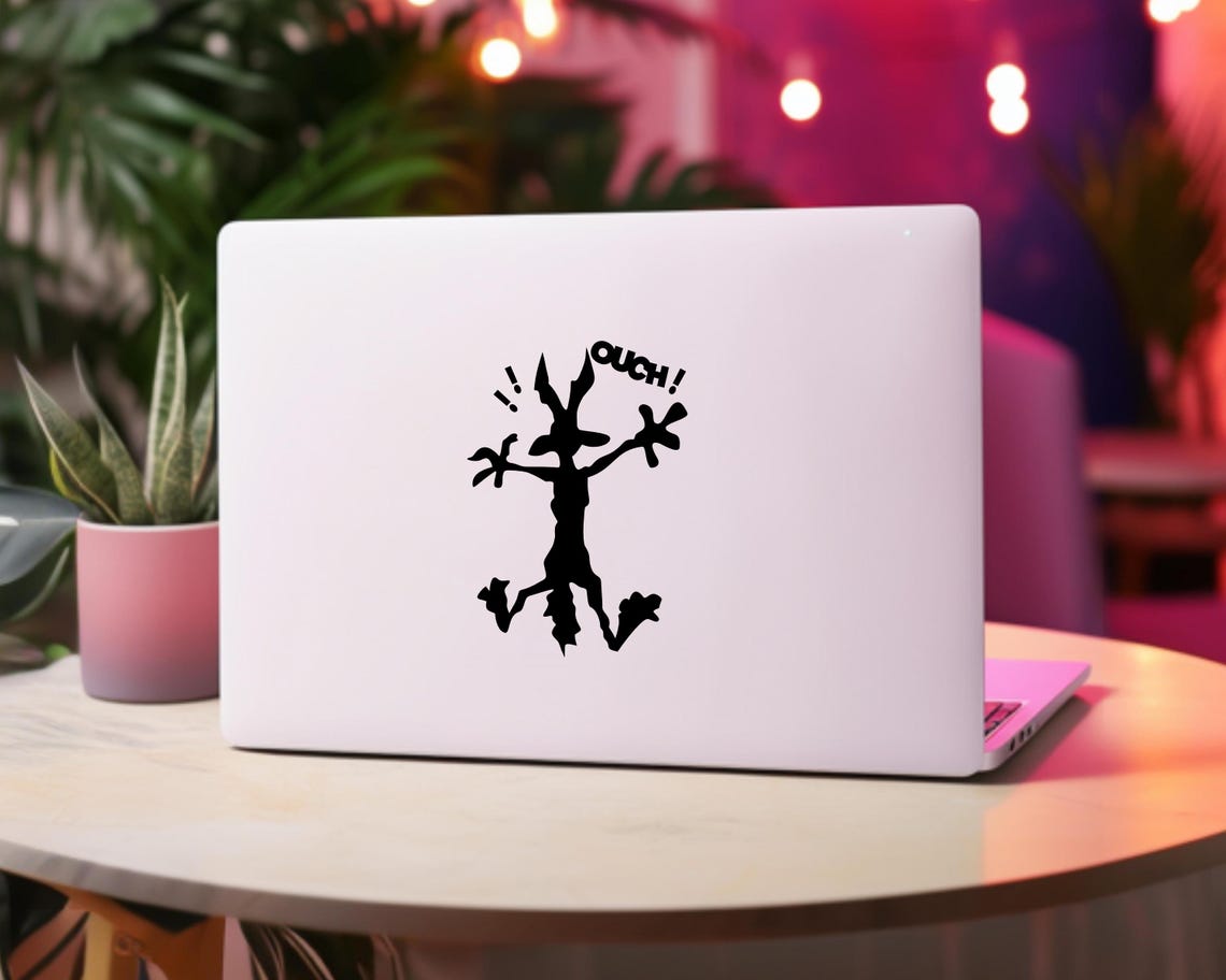 Wile E Coyote Cartoon Crash Ouch SVG | Funny Impact Cut File ...