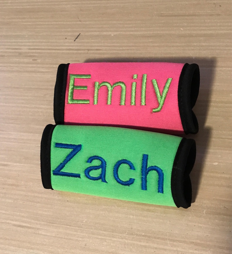 Personalized Luggage Handle Luggage Tag Handle Wrap Neoprene - Etsy