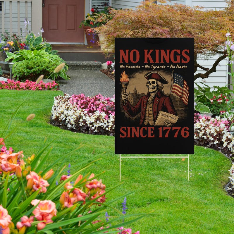 No Kings Protest Signs - Etsy