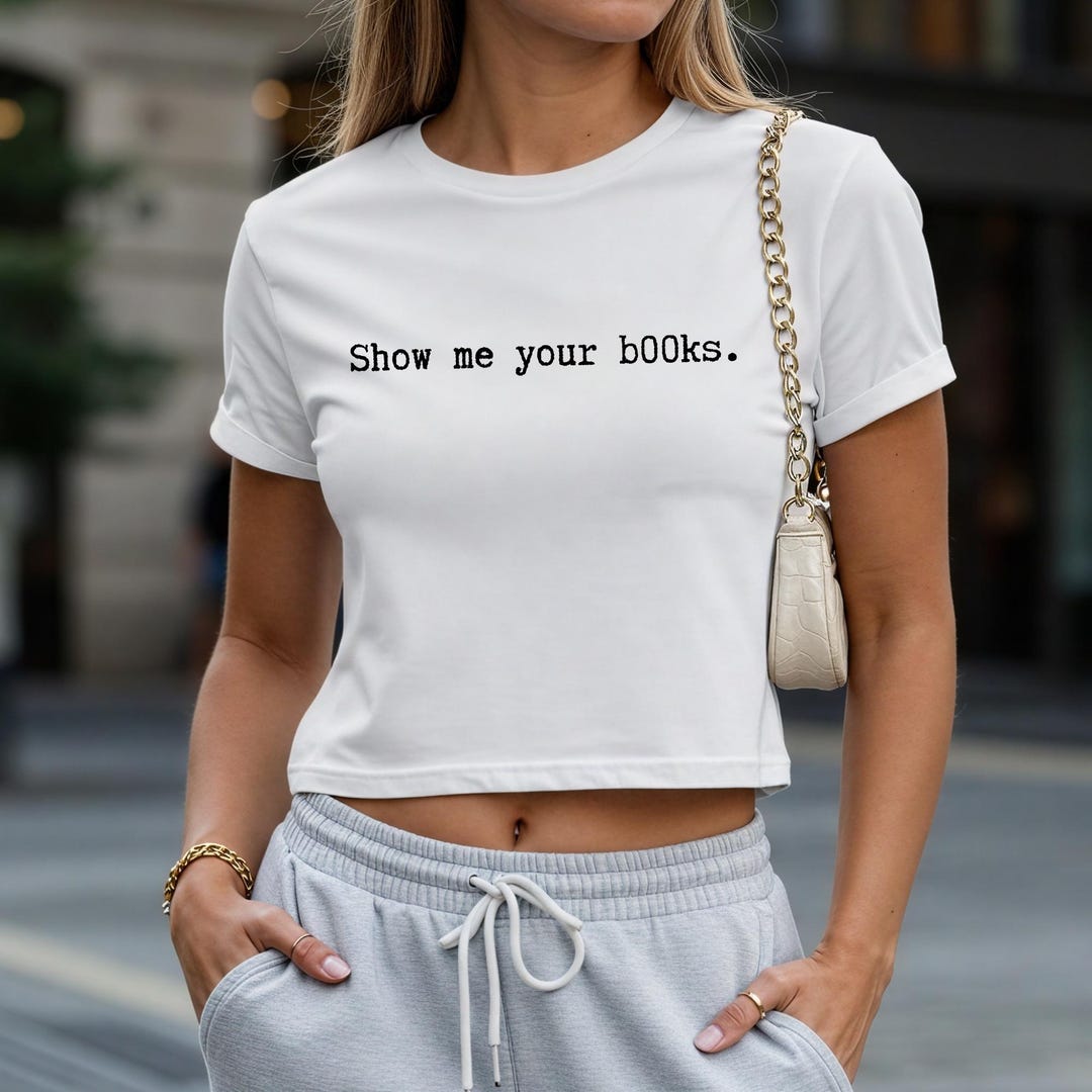 Show Me Your B00ks/books Crop Top, Dua Concert Inspired Crop, Show Me ...
