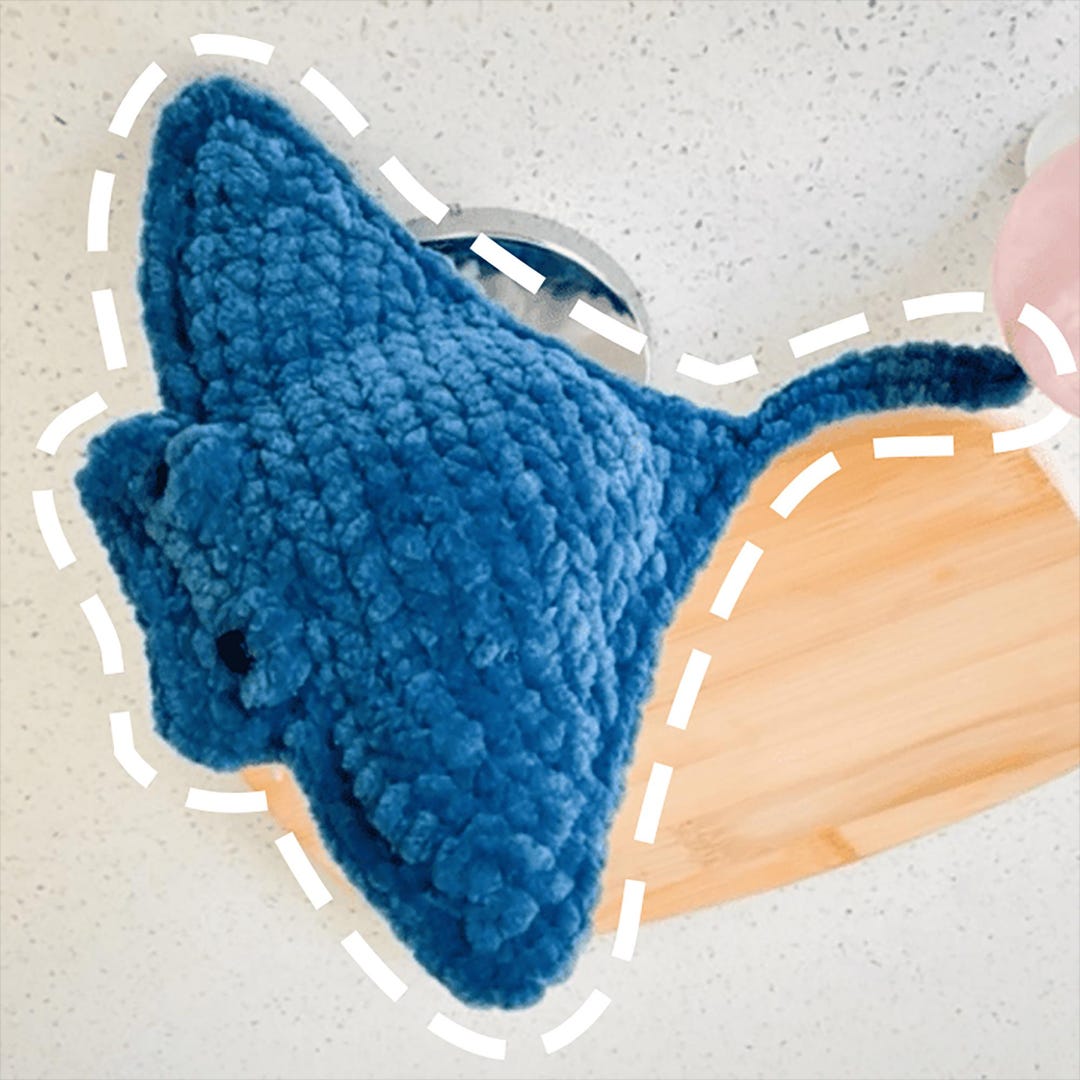 Cutie the Manta Ray Crochet Pattern Pdf , Manta Ray Crochet Pattern ...