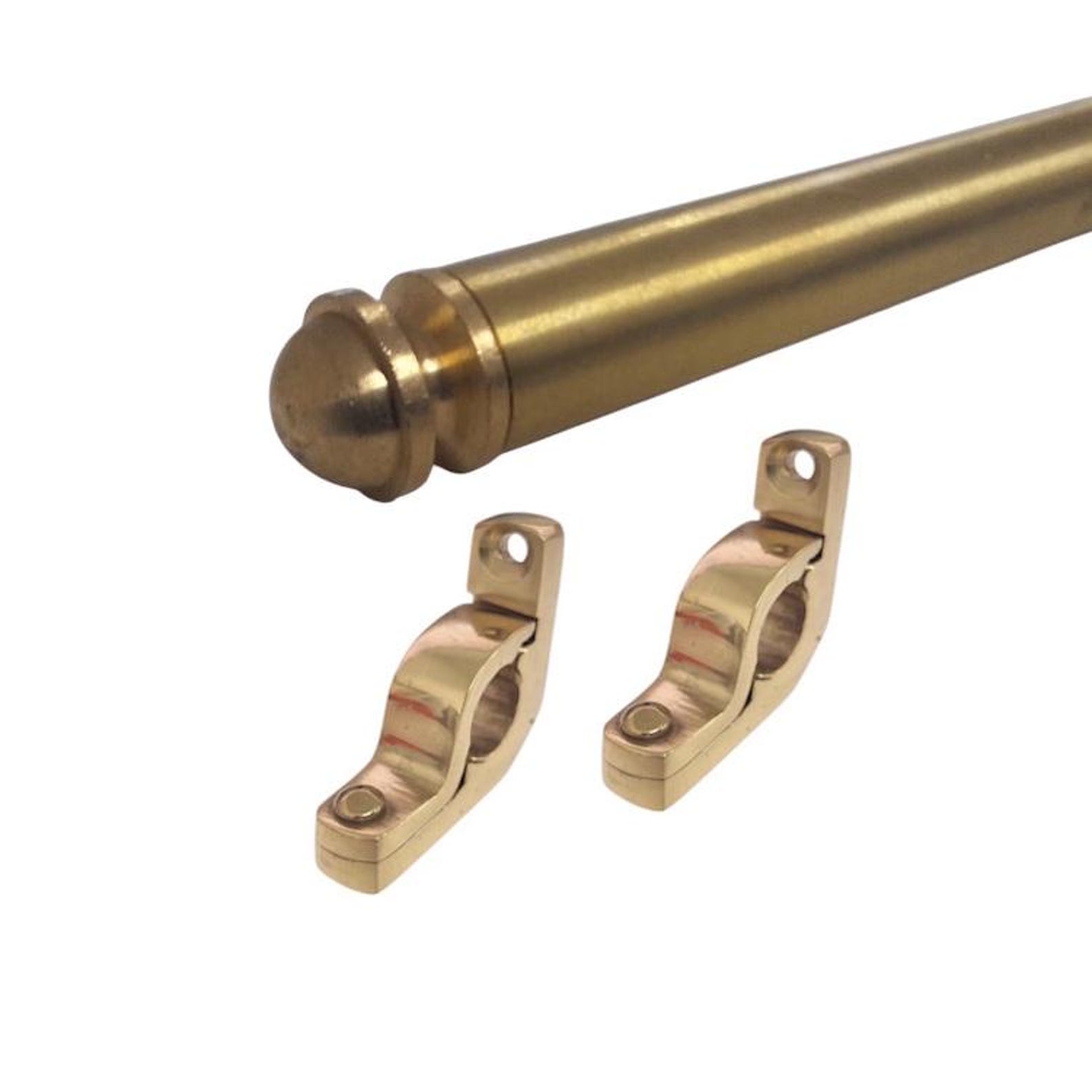 Set of Stair Runner Rods 11 Mm Made of Polished Brass With Iron Core ...