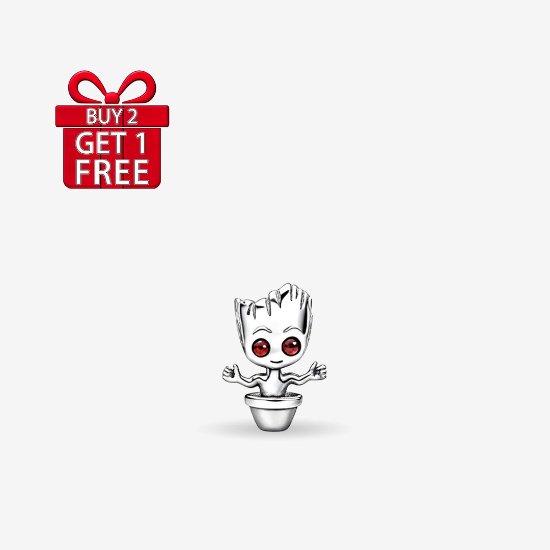 Dancing Baby Groot Charm, Cute Galaxy Bead Gift, Pandora Style Charm ...