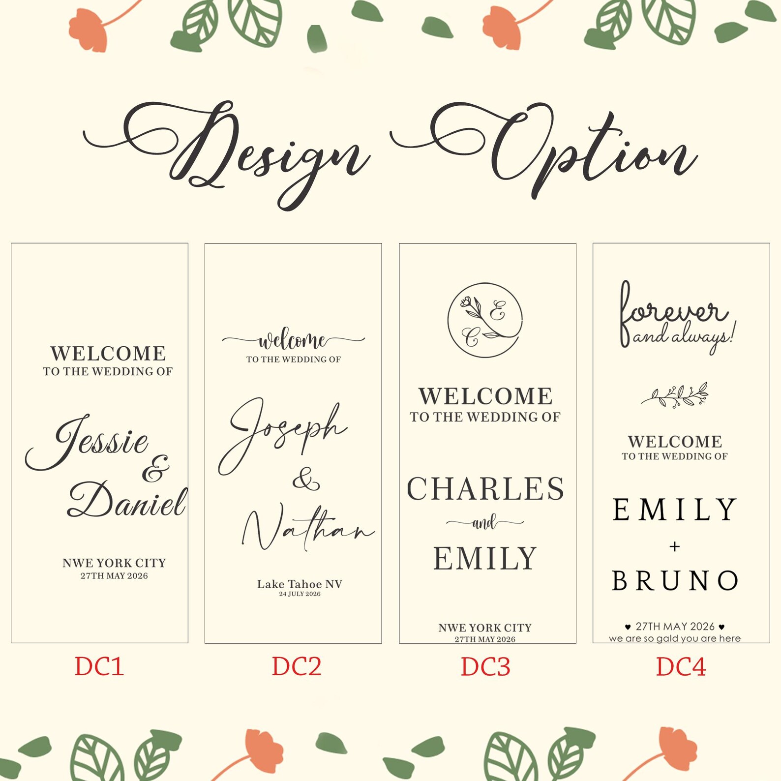 Personalized Fabric Wedding Sign, Modern Wedding Decoration, Elegant ...