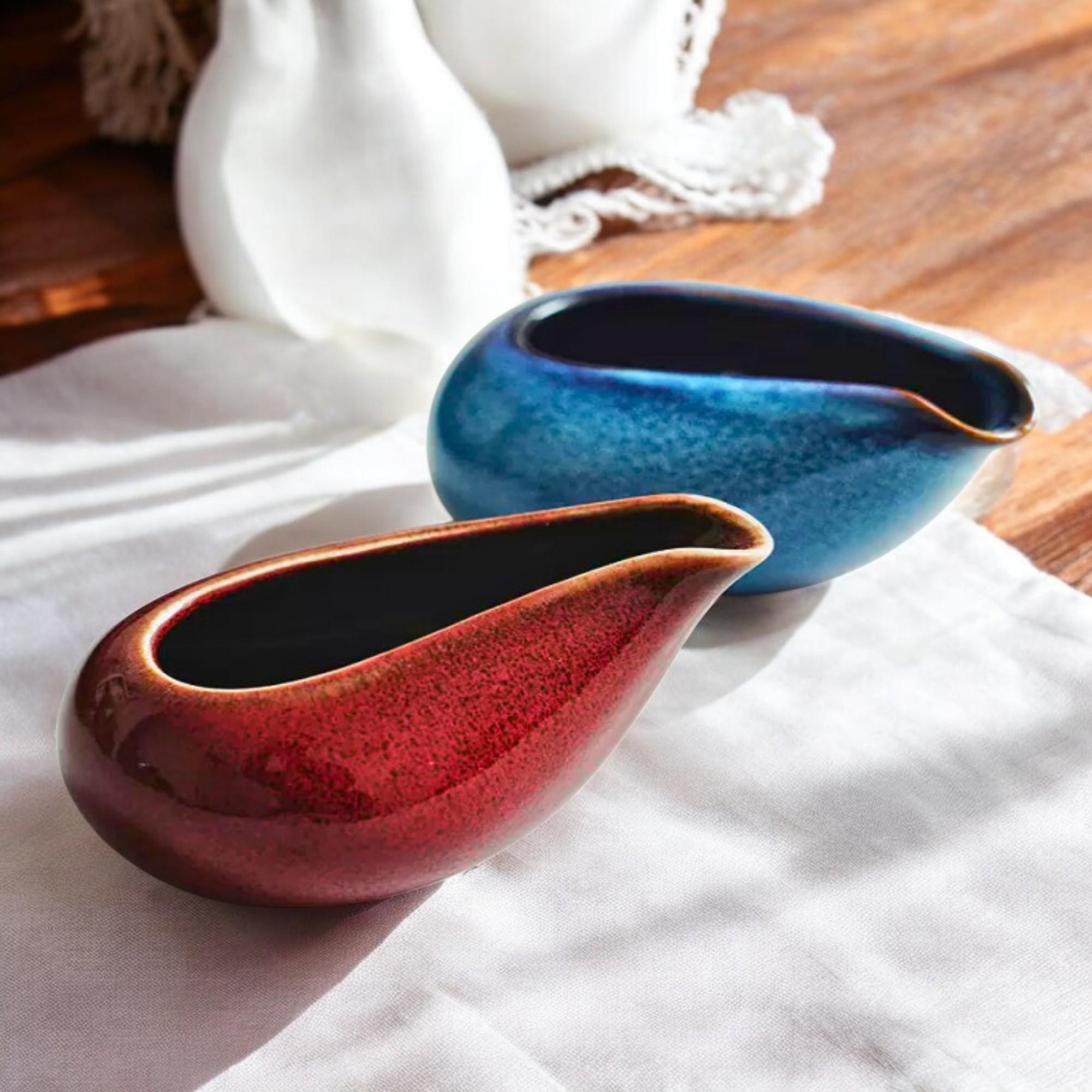 Japanese Porcelain Dipping Pot | Retro Textured Stackable Sauce Dish ...