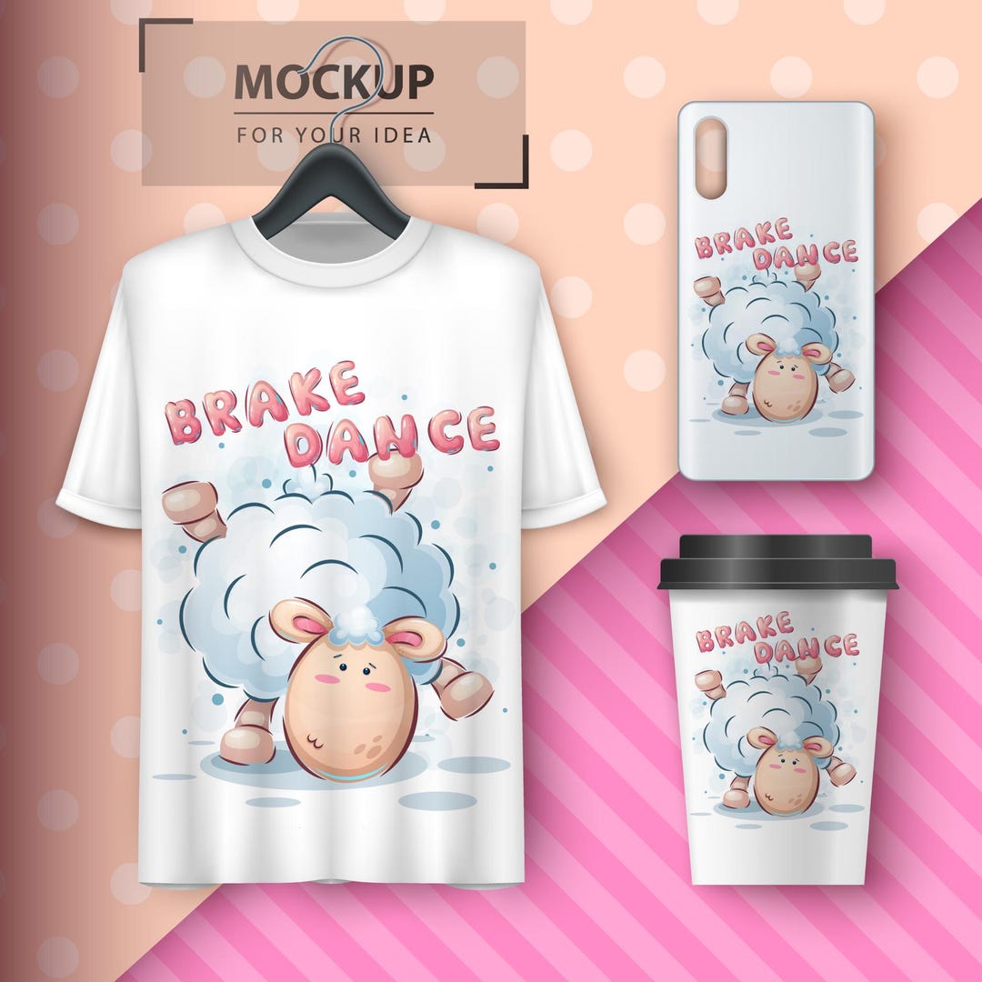 Funny Dancing Lamb Sublimation PNG | Breakdancing Lamb Clipart ...