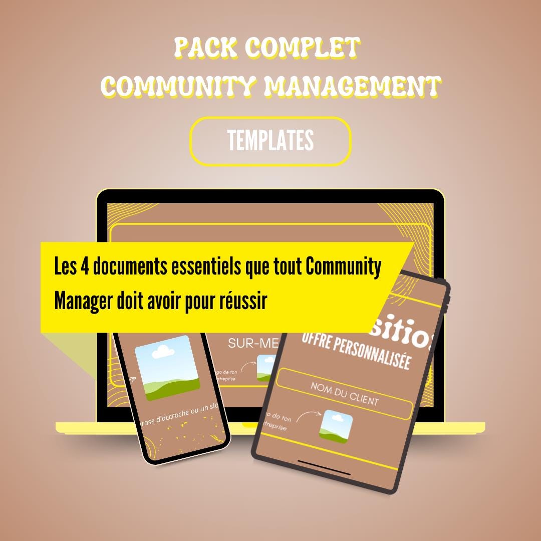 Complete Pack for Community Manager - Portfolio - Commercial Proposal ...