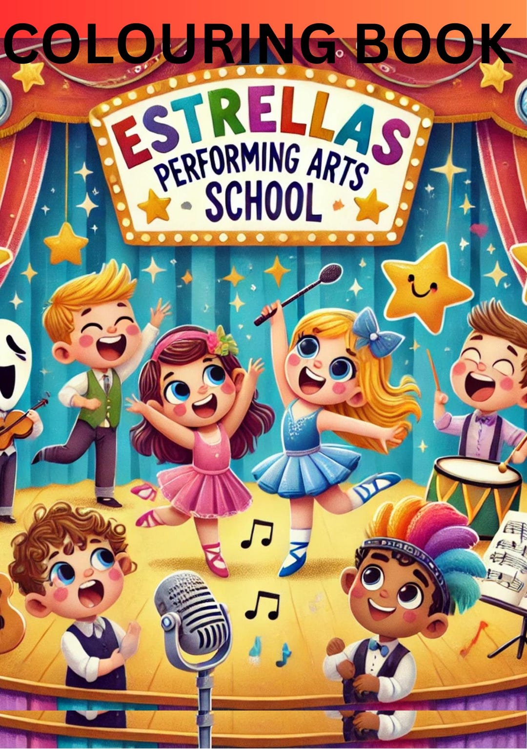 Performing Arts Colouring Book - Etsy
