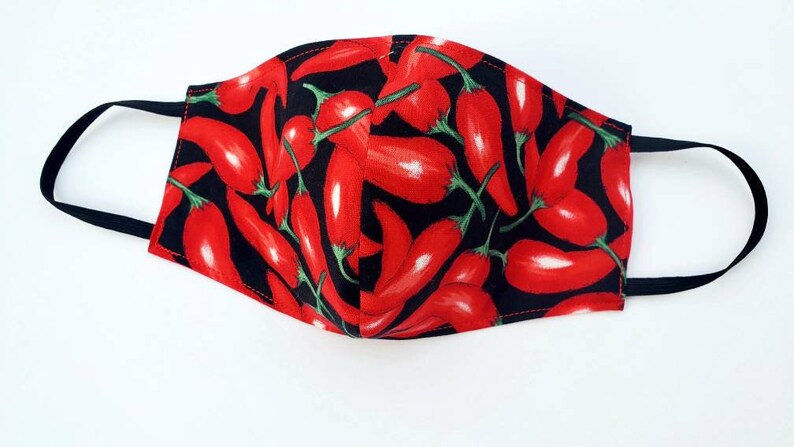 Chili Pepper Face Mask Washable Face Mask Ladies Mask Mens | Etsy