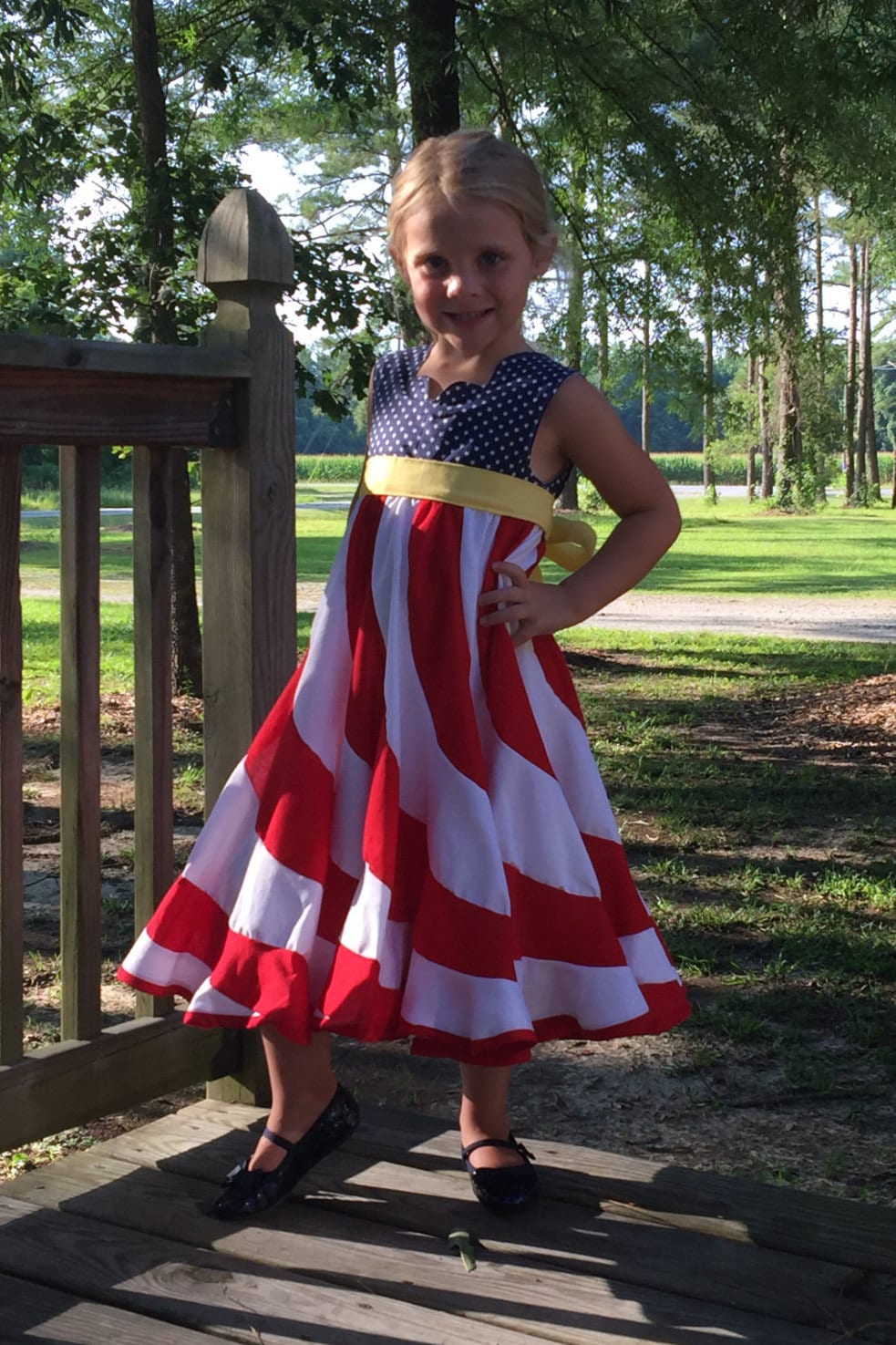 Girls 4th of July Dress, Patriotic Girls Dress, Red White and Blue ...