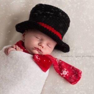 Elegant Crocheted Baby Top Hat: Picture-perfect Photo Prop for Weddings ...