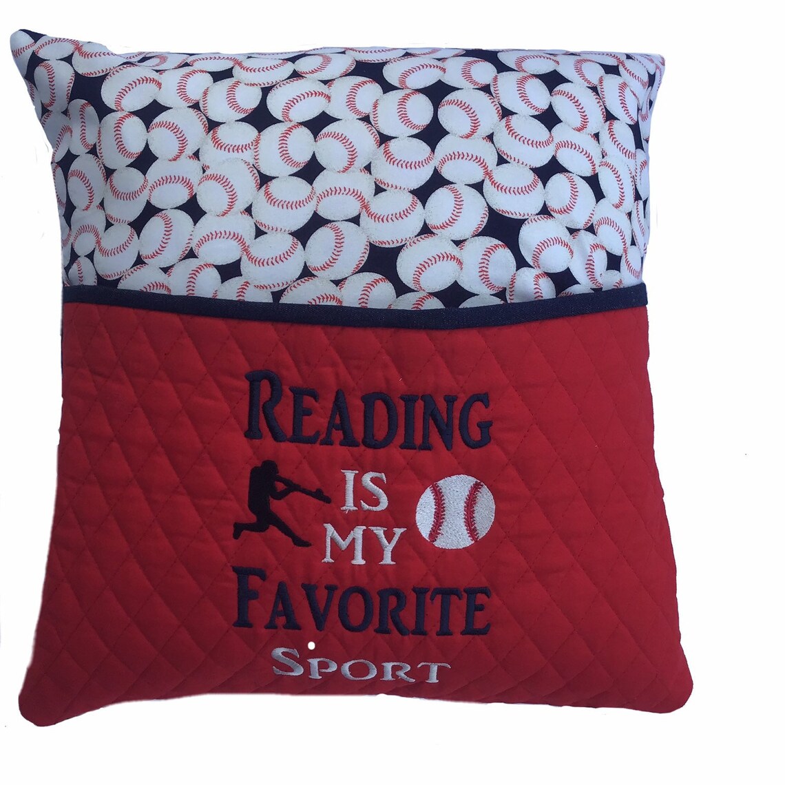 Baseball Reading Book Pillow for Boy, Birthday Gift for Boy, Kids Room ...